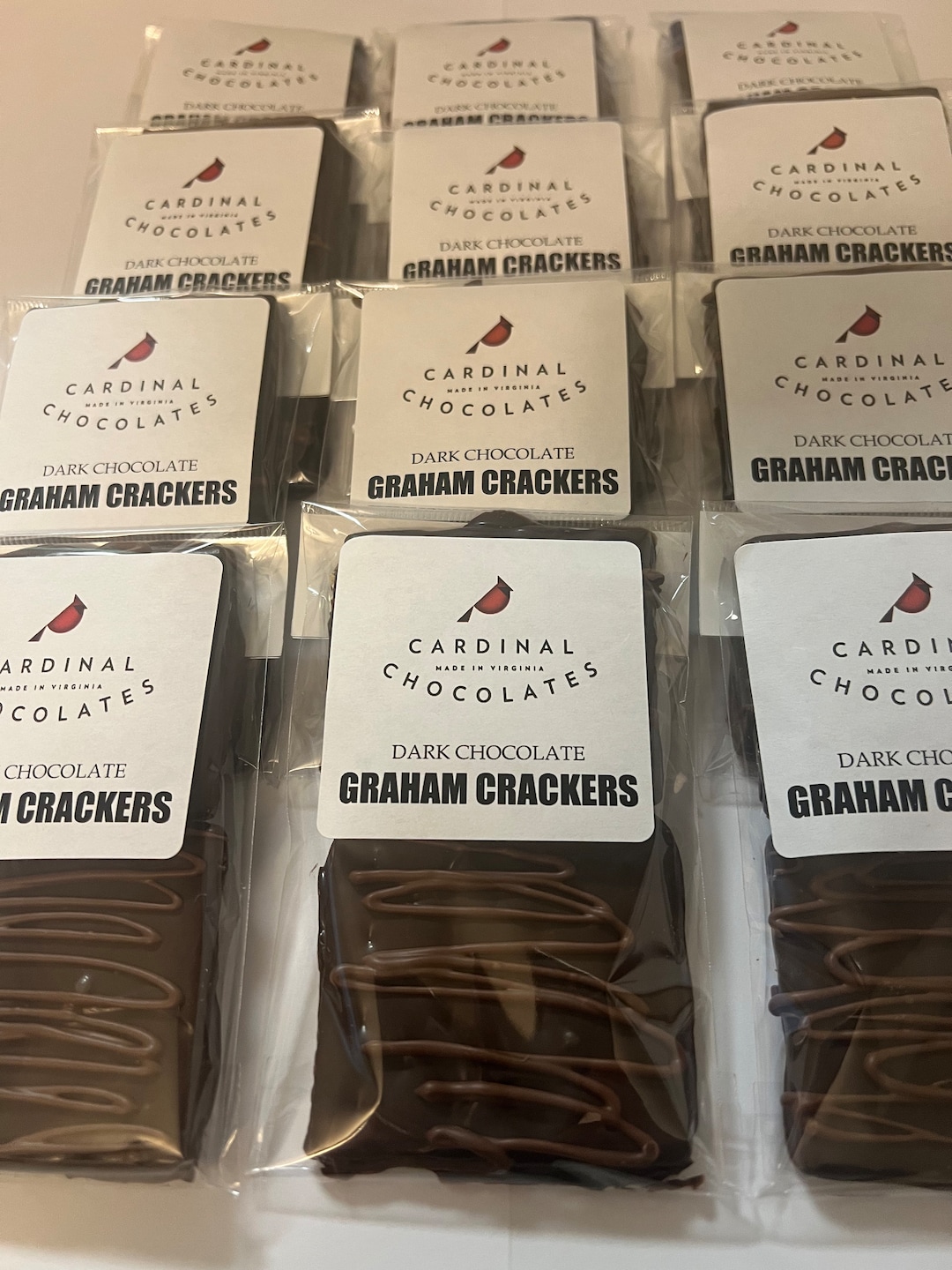 Chocolate Covered Graham Crackers 12 Packs / 2 Graham Square per Bag ...
