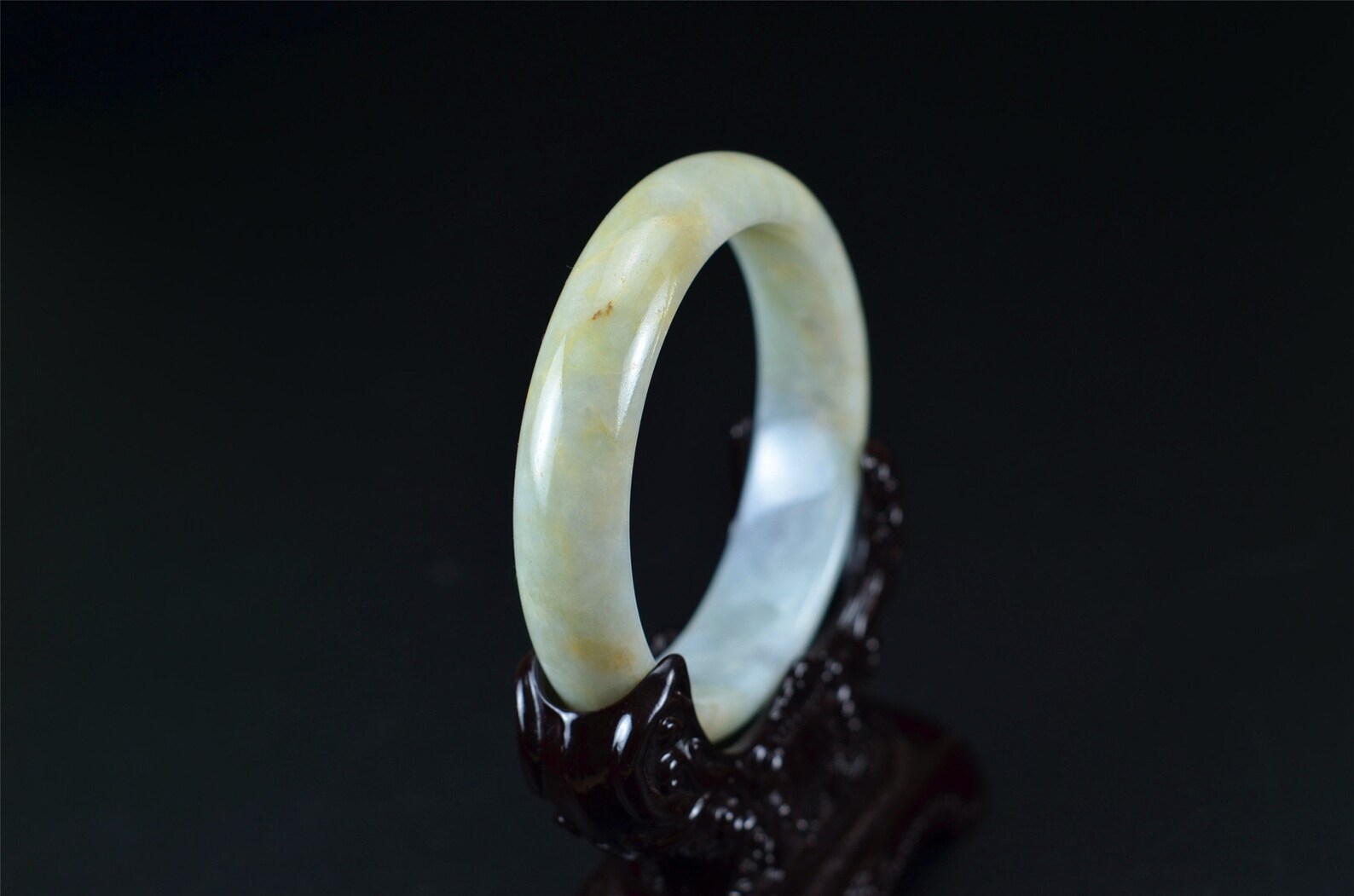 Yellow Jadeite Jade Bangle Translucent Authentic Stone 56.6mm - Etsy UK