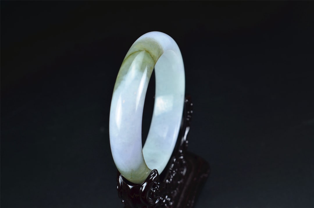 Traditional Chinese Jade Bangle Bracelets Transparent Jadeite 58mm ...