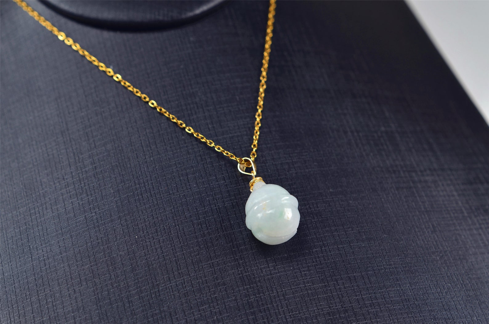 Grade A Jade Bell Jadeite Pendant Necklace Genuine Natural - Etsy