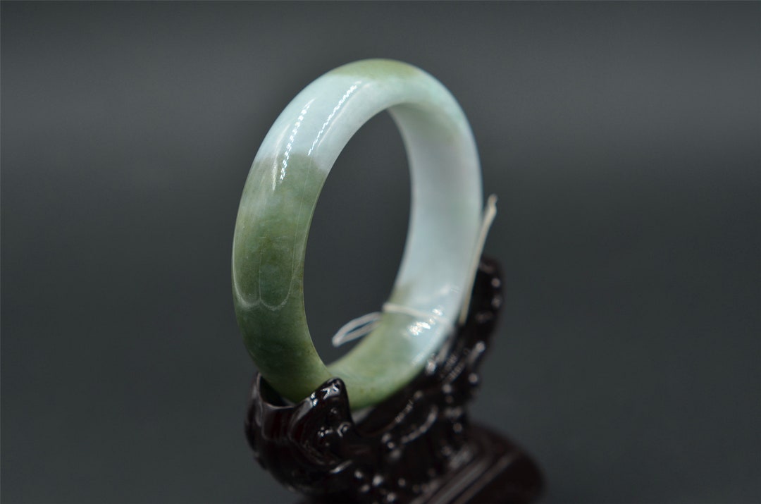 Genuine Jade Jewelry Bangle, Real Jadeite Bracelet, Burma Jade Stone 56 ...
