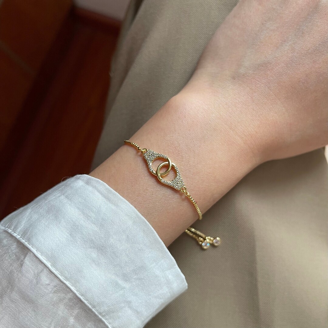 Adjustable Handcuffs Bracelet, Partners in Crime Gift, Partners in ...