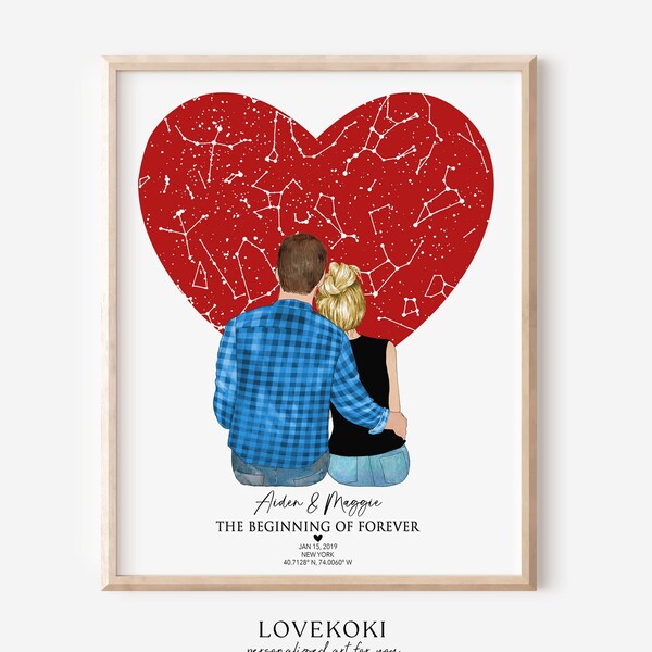 Heart Shaped Map - Etsy