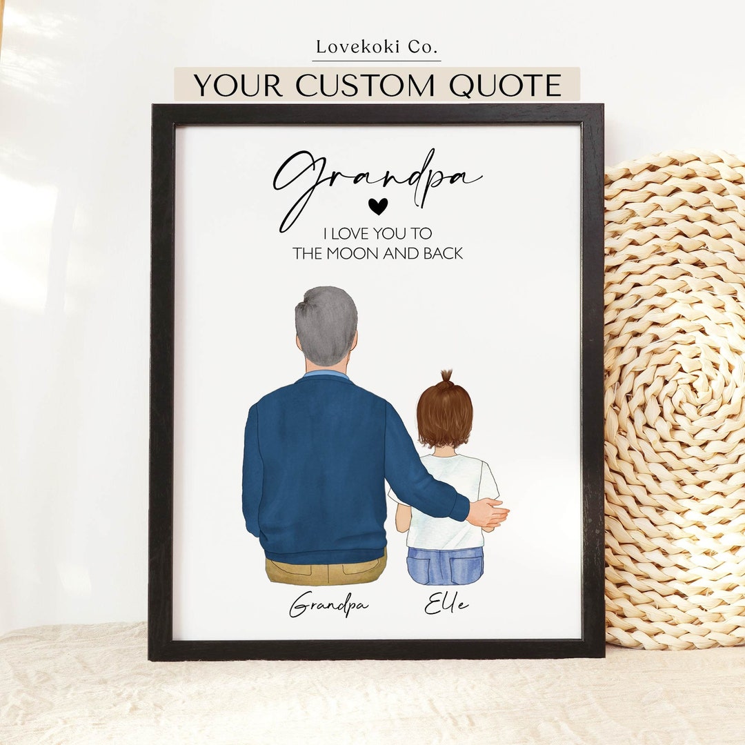 Personalized Christmas Gift for Grandpa From Grandkid, Custom ...