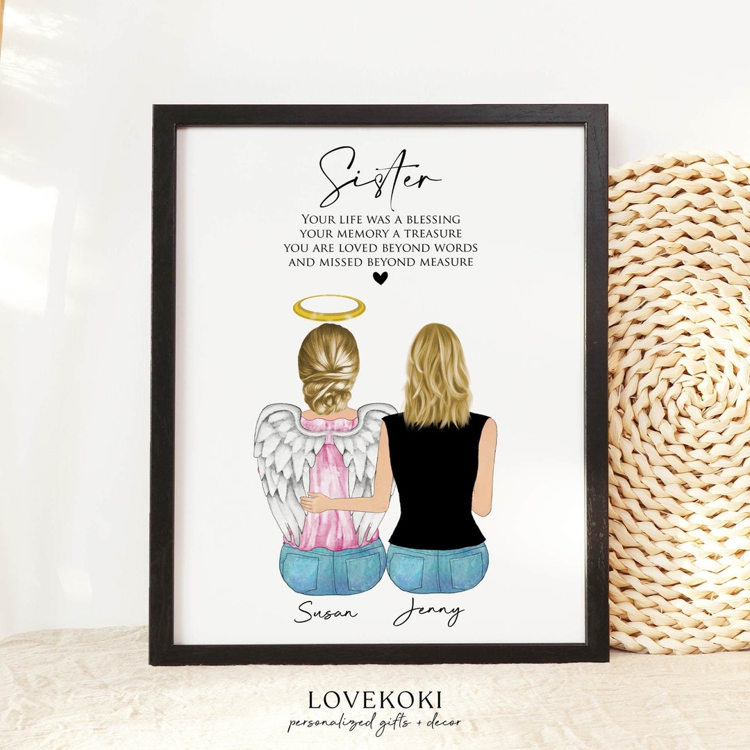 Loss of Sister Gift, Grief Gift, Sister Memorial Gift, Sympathy Gift ...