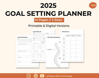 2025 Goal Setting Planner - Etsy