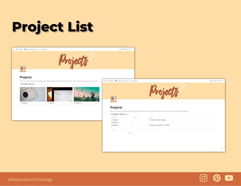 GTD Notion Template Getting Things Done GTD System GTD - Etsy