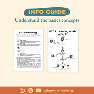 GTD Printable Planner Bundle: Getting Things Done Worksheets (editable ...
