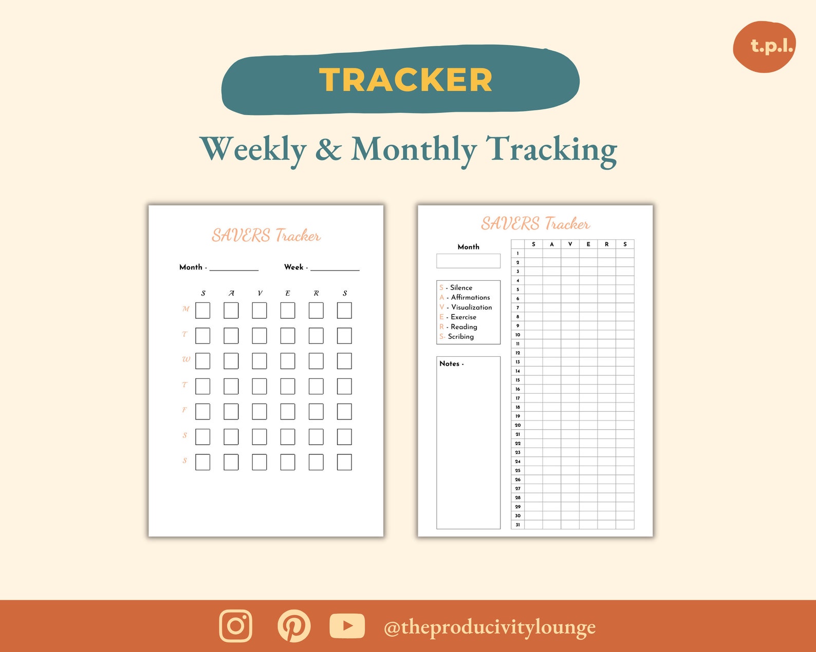 Miracle Morning Routine Planner - Miracle Morning Tracker, Life SAVERS ...