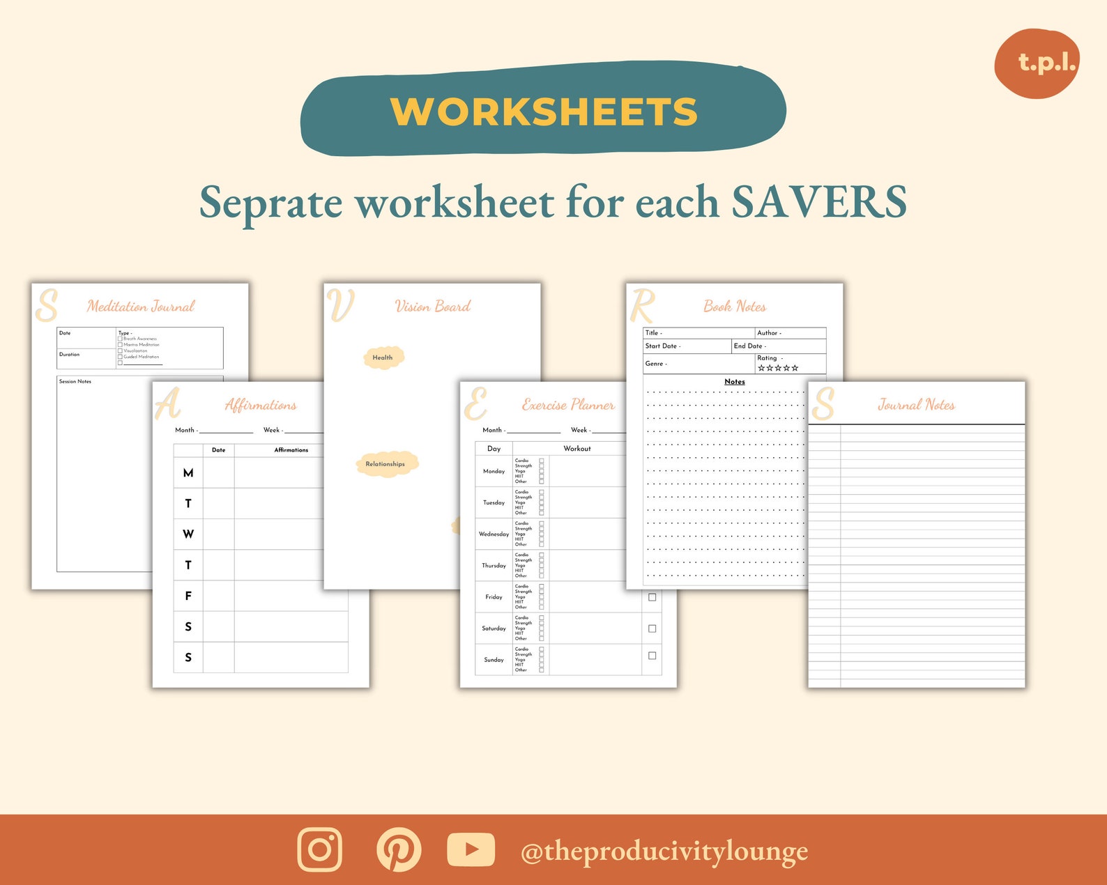 Miracle Morning Routine Planner - Miracle Morning Tracker, Life SAVERS ...