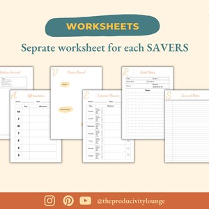 Miracle Morning Routine Planner - Miracle Morning Tracker, Life SAVERS ...
