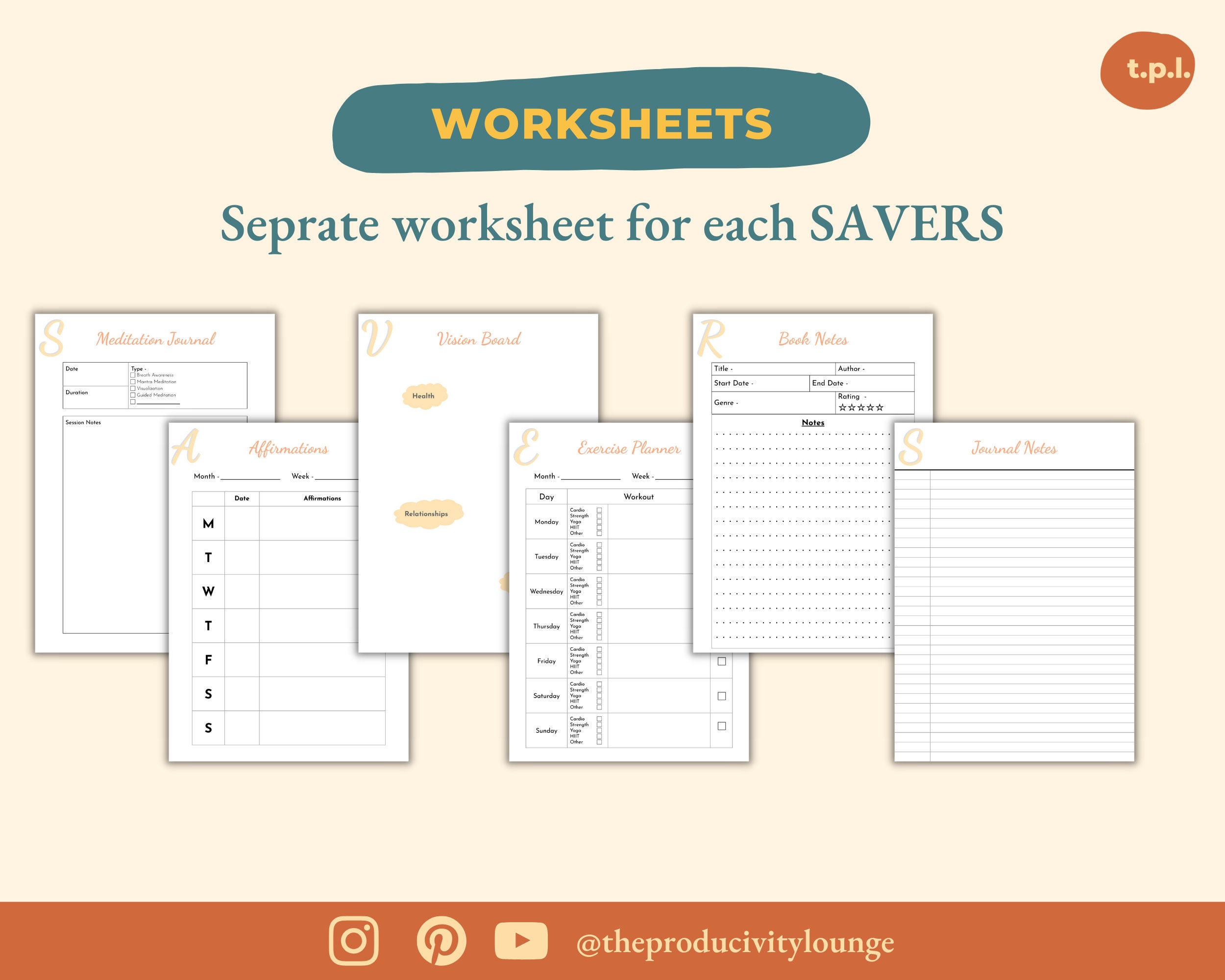 Miracle Morning Routine Planner - Miracle Morning Tracker, Life SAVERS ...