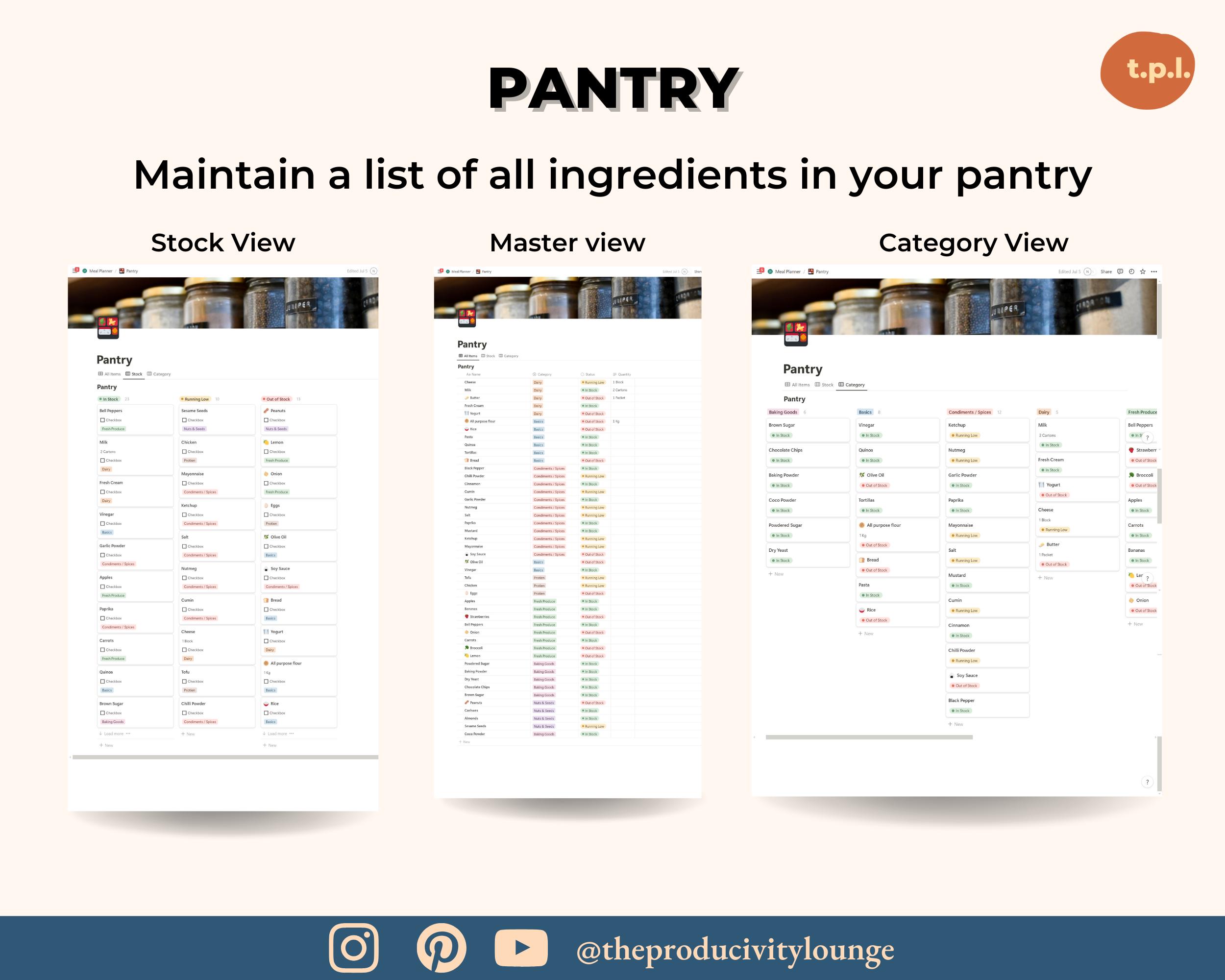 Notion Meal Planner Template Digital Family Meal Planner, Aesthetic ...