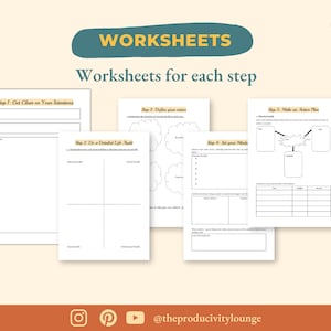 Life Reset Journal - Dream Life Printable Planner, Refresh Your Life ...