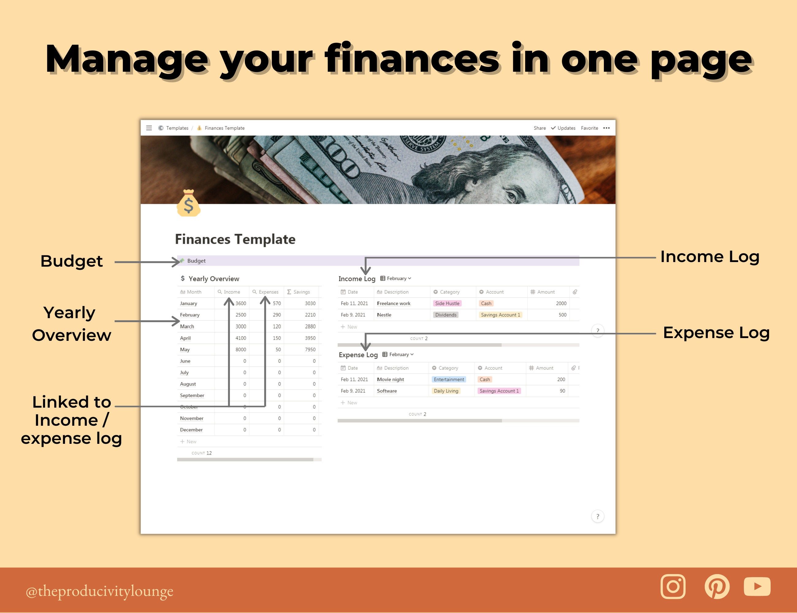 Notion Budget Template