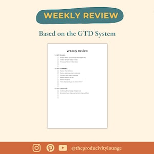 GTD Printable Planner Bundle: Getting Things Done Worksheets (editable ...