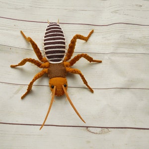 Realistic Jerusalem Cricket From Felt Cricket Figurine Felted Bugs ...
