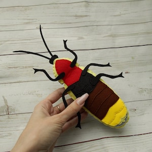 Realistic Firefly From Felt Figure Firefly Felted Fire Beetle for Young ...