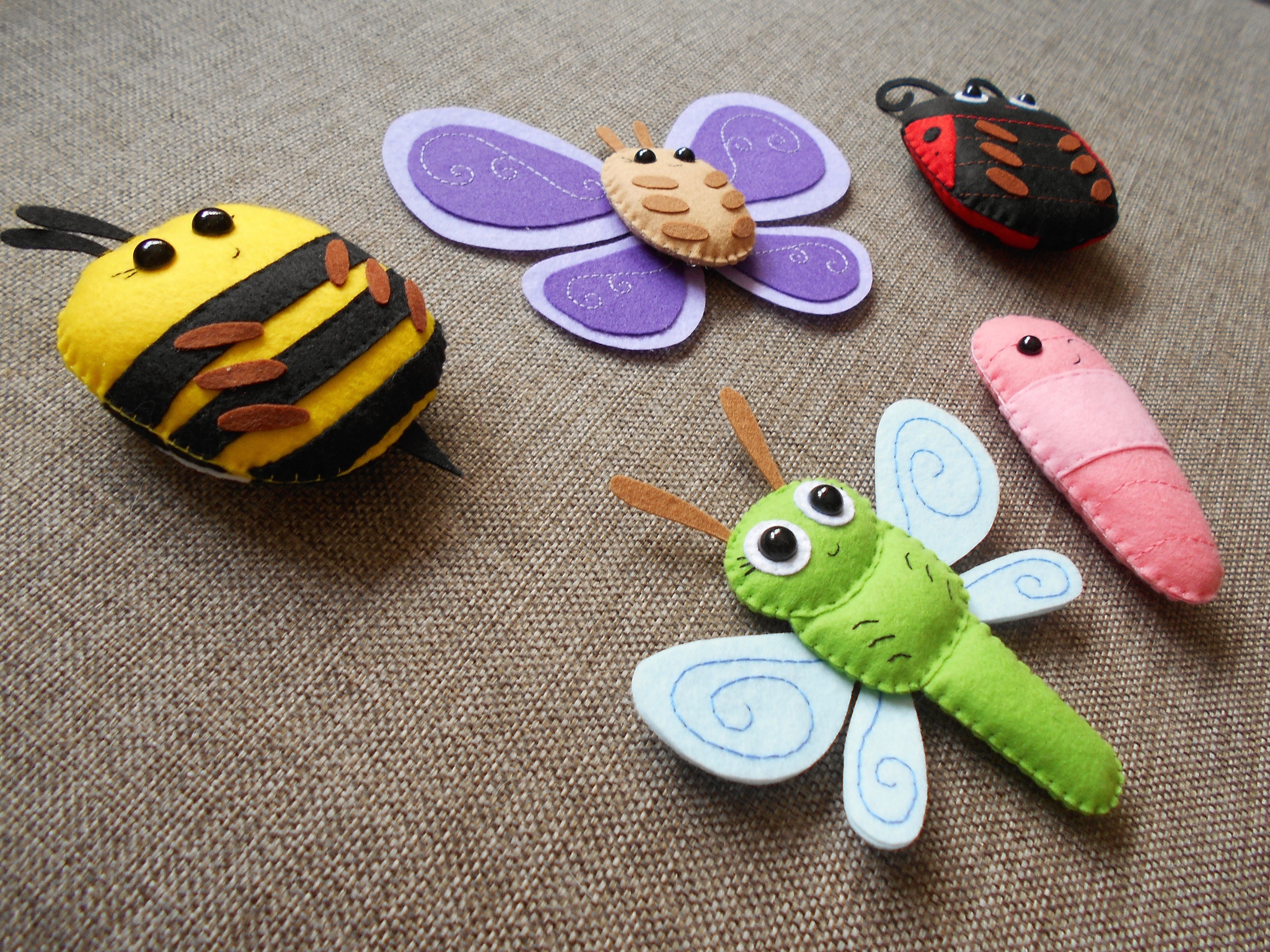 PDF felt pattern PDF bugs Bug collection PDF pattern for women | Etsy