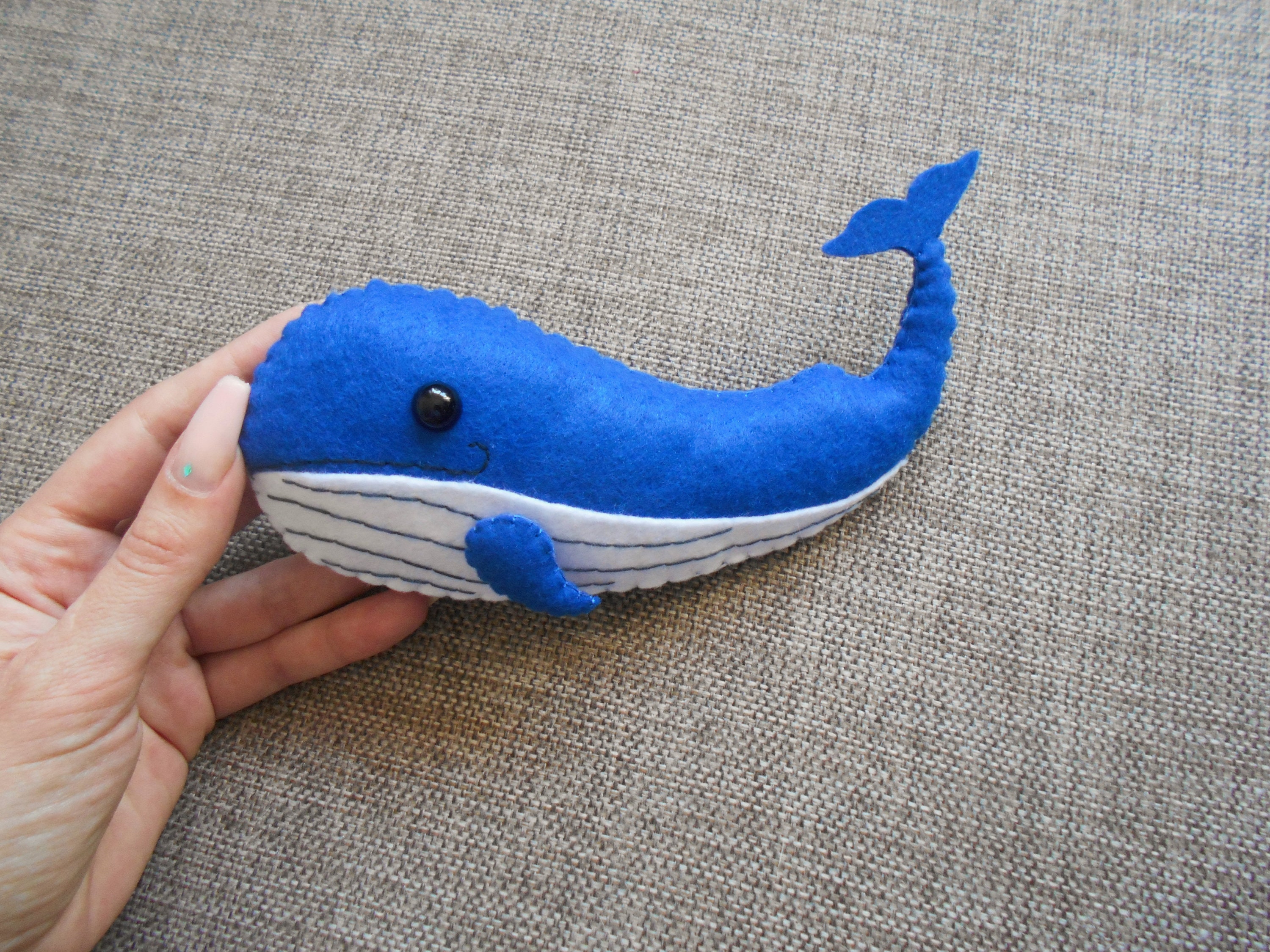 Whale pdf pattern Felted animal Felted whale Felt whale Plush | Etsy