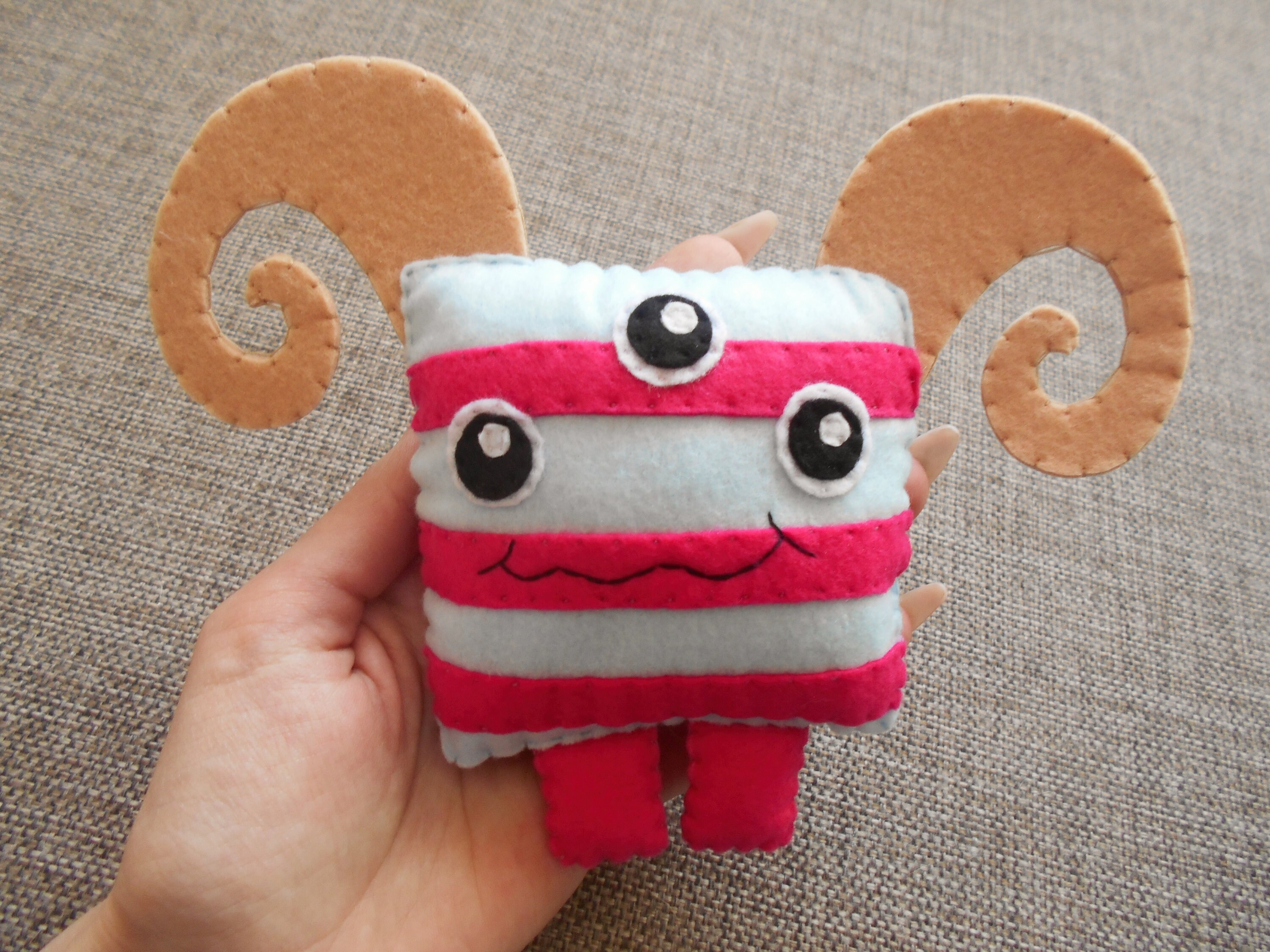 Monster Pdf Pattern Monster Toy Funny Monster PDF Sewing - Etsy