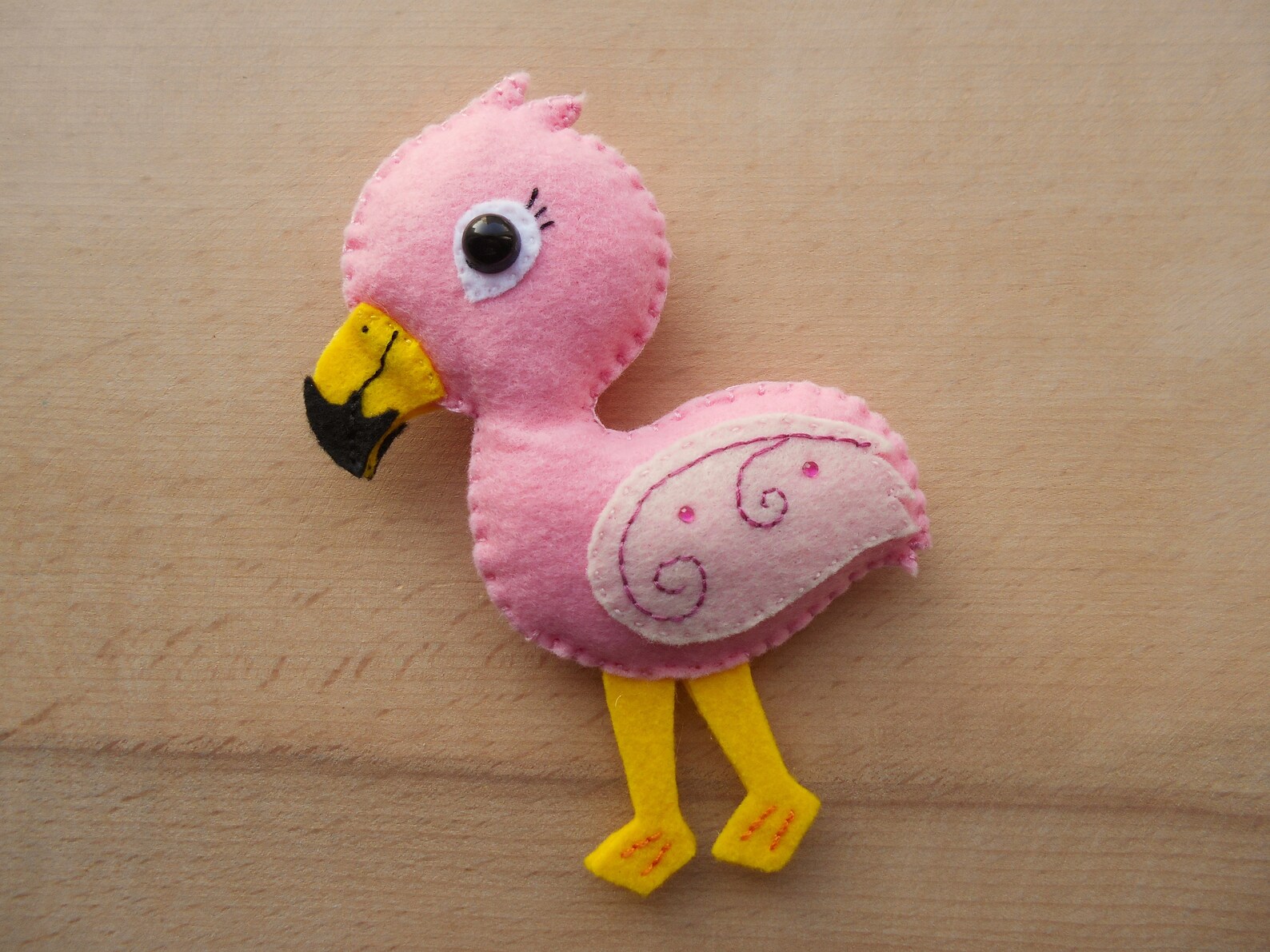 Flamingo Toy PDF Felt Pattern PDF Sewing Felt Pattern Kids Toy Tropical ...