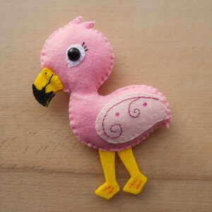 Flamingo Toy PDF Felt Pattern PDF Sewing Felt Pattern Kids Toy Tropical ...