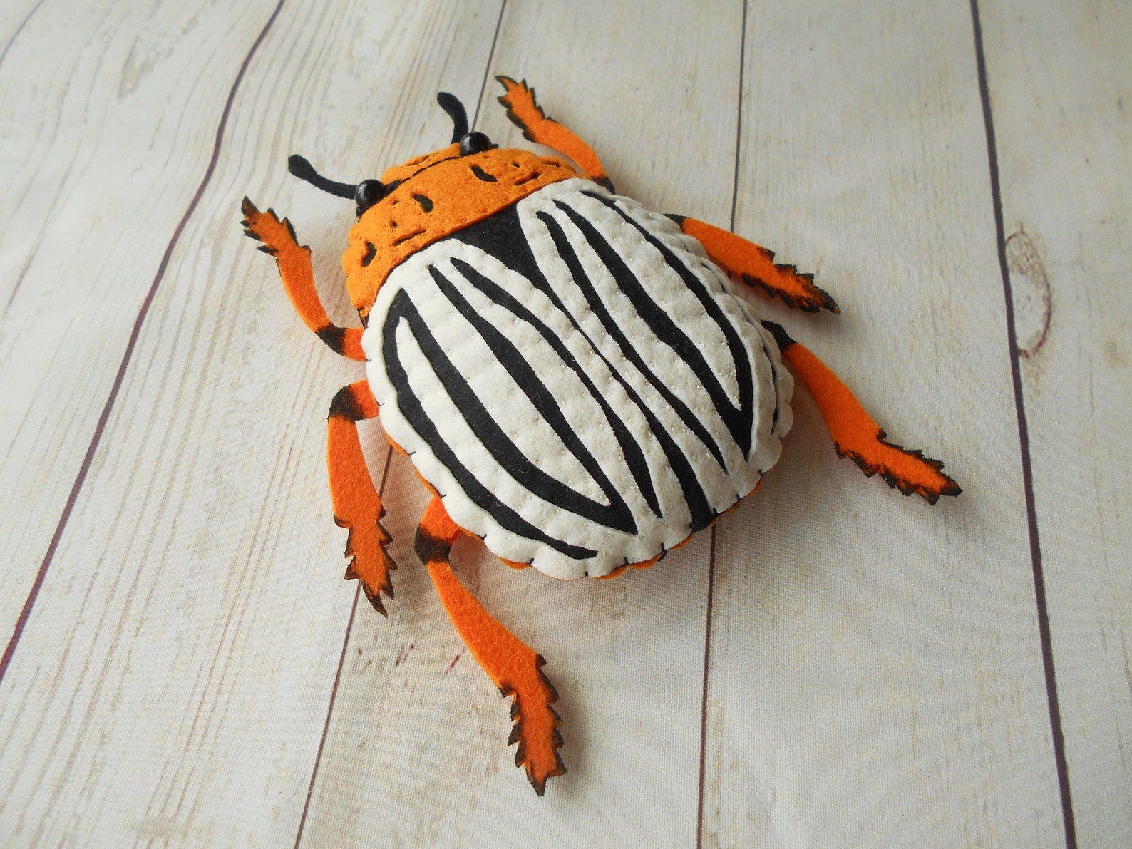 Realistic Colorado Potato Beetle From Felt Kids Learn Felted Bugs Felt ...