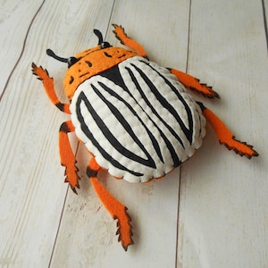 Realistic Colorado Potato Beetle From Felt Kids Learn Felted Bugs Felt ...
