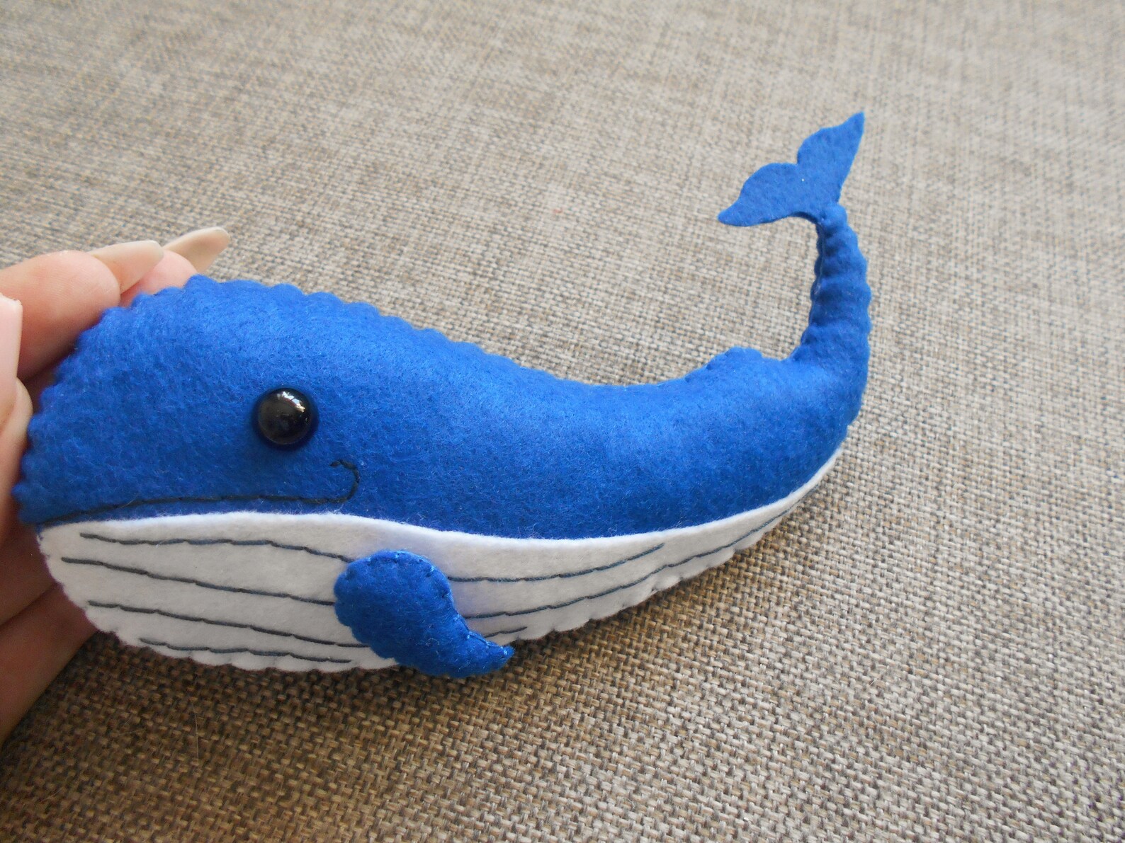 Whale Pdf Pattern Felted Animal Felted Whale Felt Whale Plush - Etsy