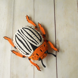 Realistic Colorado Potato Beetle From Felt Kids Learn Felted Bugs Felt ...