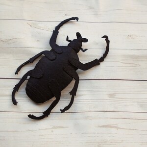 Realistic Red Goliath Beetle Felted Red Beetle Goliath Figurine Young ...