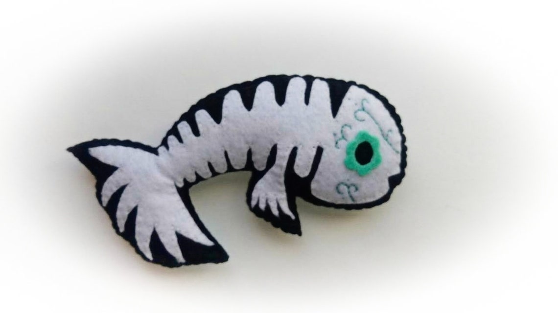 Skeleton Fish Sugar Skull Skeleton Toy Fish Skeleton Halloween Decor ...
