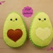 PDF Felt Pattern Plush Avocado Felt Avocado PDF Sewing Pattern Avocado ...