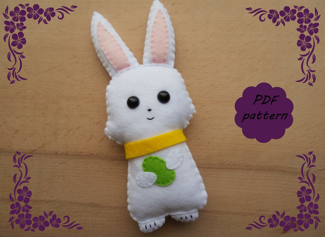 Bunny Pattern PDF Felt Pattern Easter Pattern - Etsy