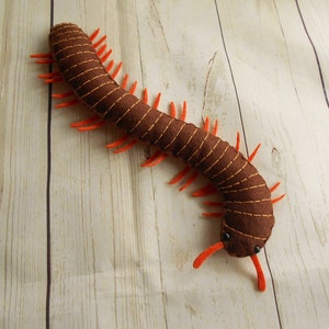 Realistic Millipede From Felt for Young Naturalist Felted Millipede ...