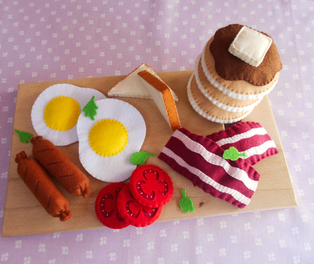 Breakfast Set Play Felt Food Food Playing Play Food Food Set Breakfast ...