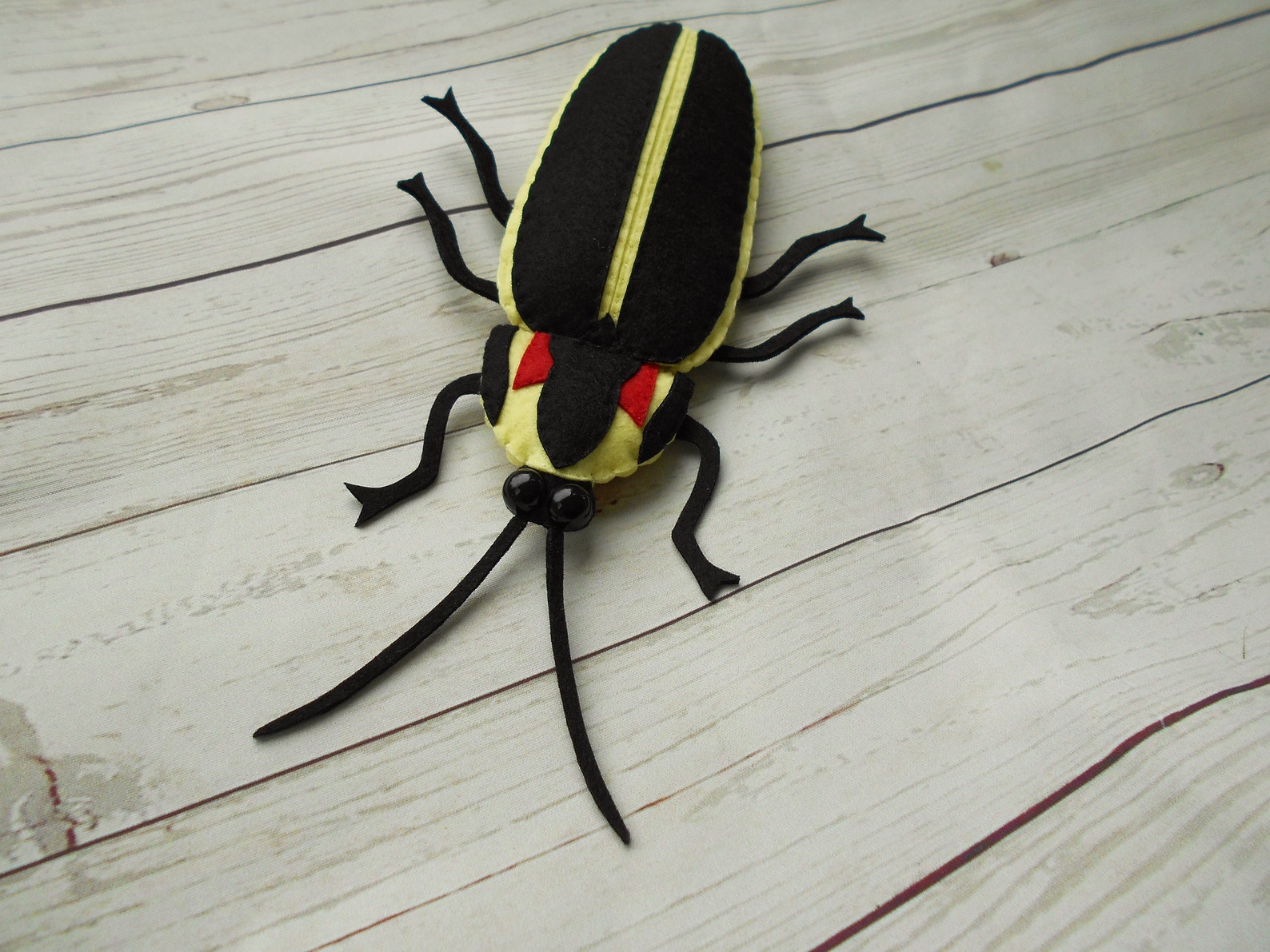 Realistic Firefly From Felt Figure Firefly Felted Fire Beetle for Young ...