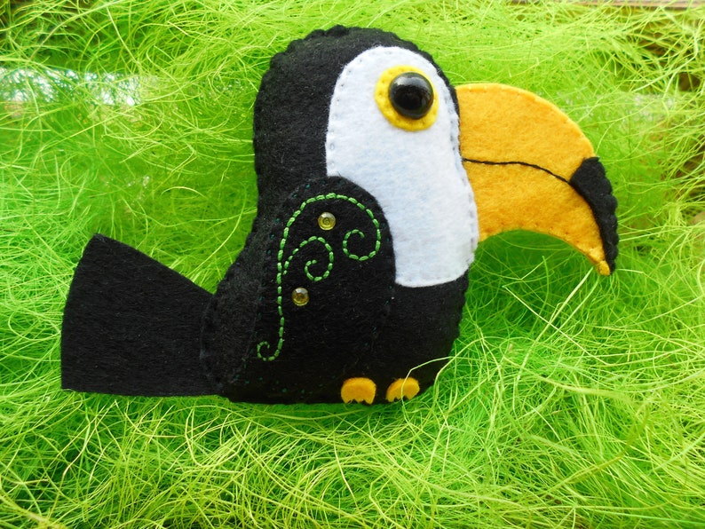 PDF Felt Pattern Toucan Toy PDF Pattern Toucan Tropical Bird - Etsy