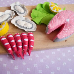 Pretend Play Food Felt Food Set Felt Food Play Kids Play Food Sea Food ...