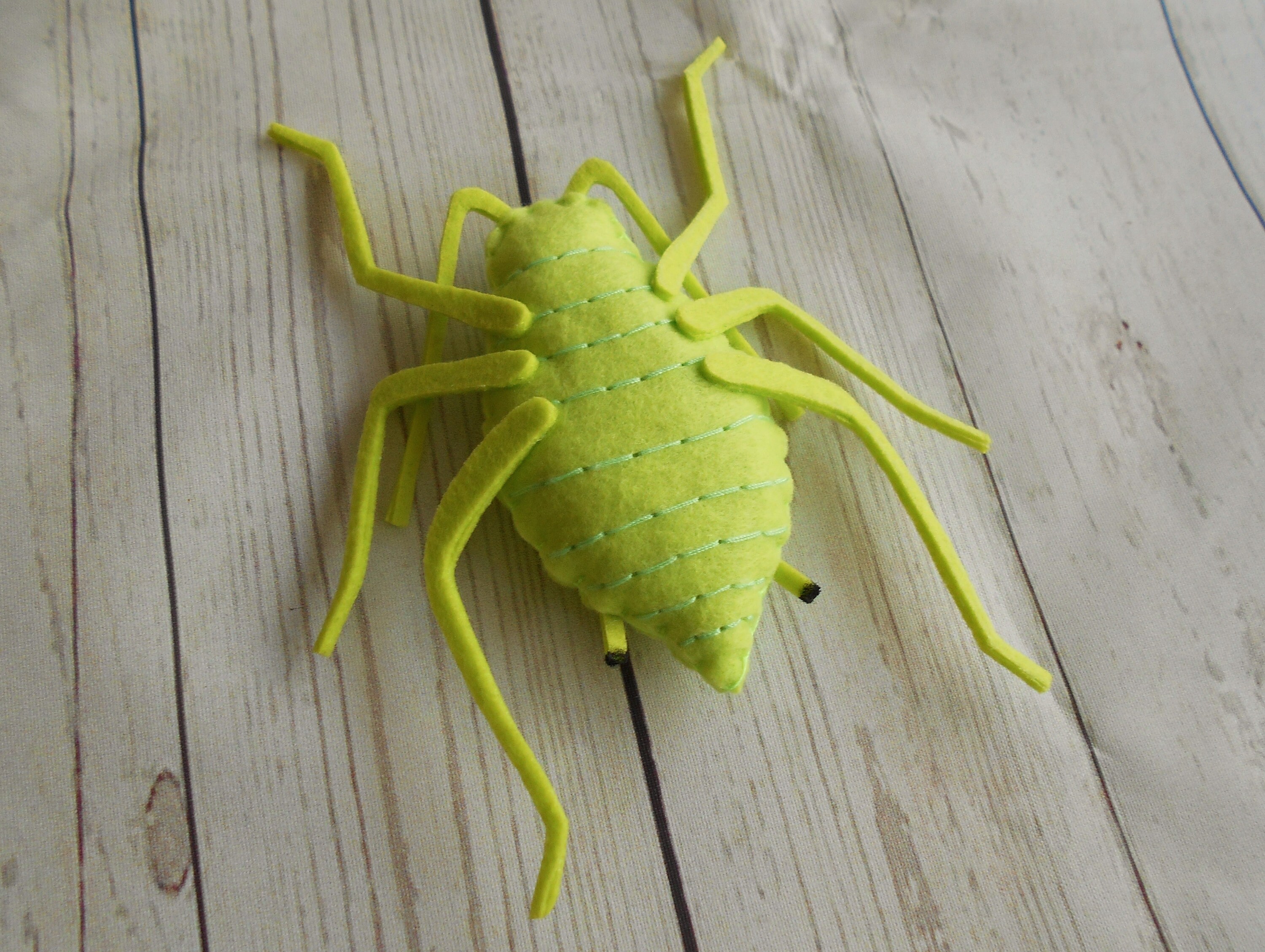 Cute Realistic Felt Aphid Felted Aphid Figure Young Naturalist Gift ...