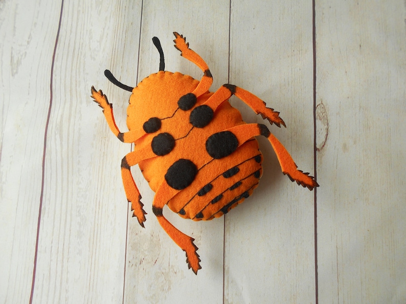 Realistic Colorado Potato Beetle From Felt Kids Learn Felted | Etsy