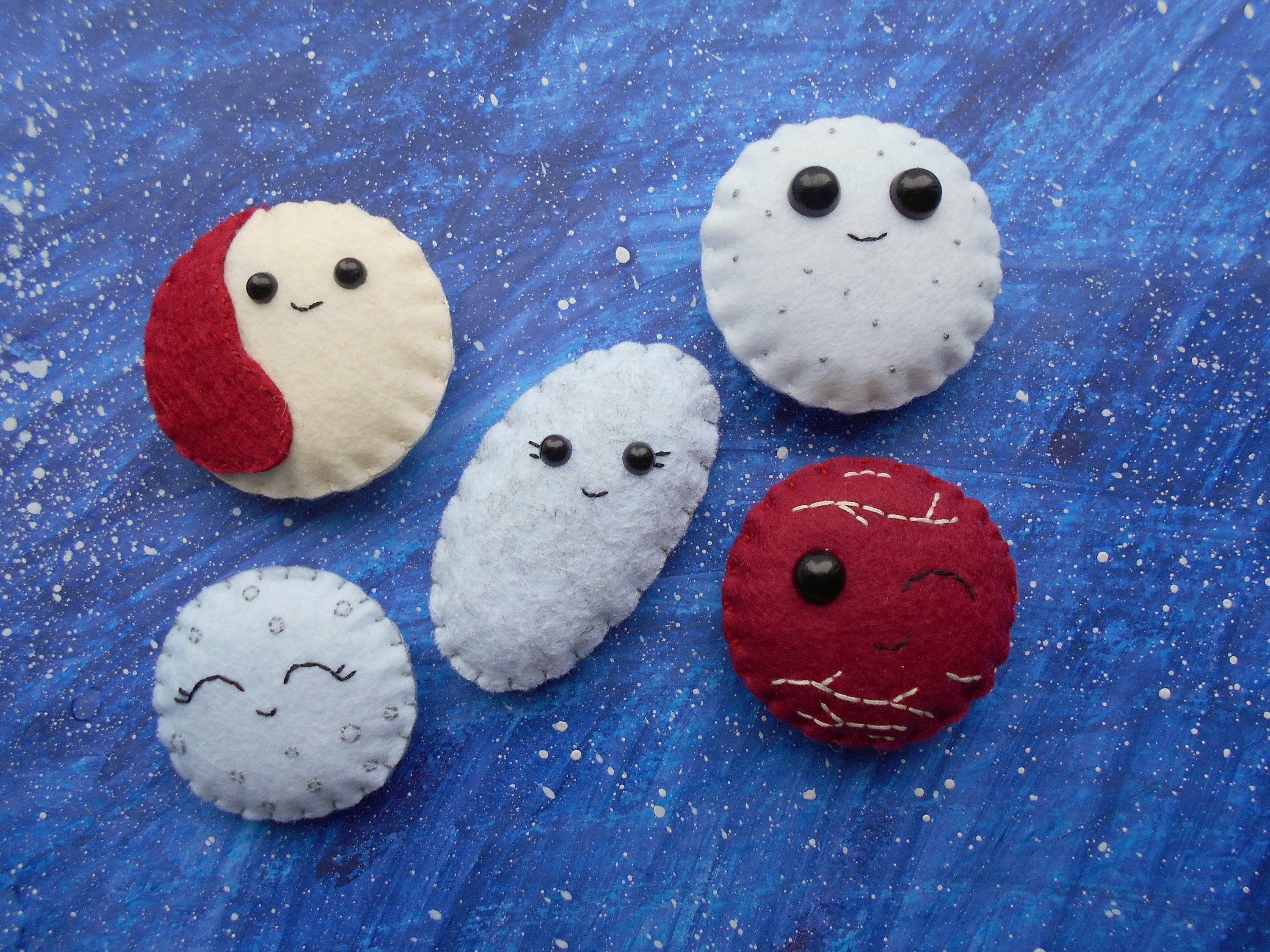 Dwarf Planets Felt Planet Felted Planet Felt Solar System | Etsy UK