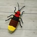 Realistic Firefly From Felt Figure Firefly Felted Fire Beetle for Young ...
