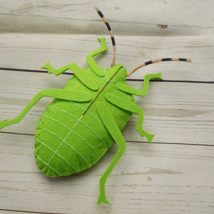 Felt Green Stinkbug Realistic Stinkbug Figurine Felt Beetle for Young ...