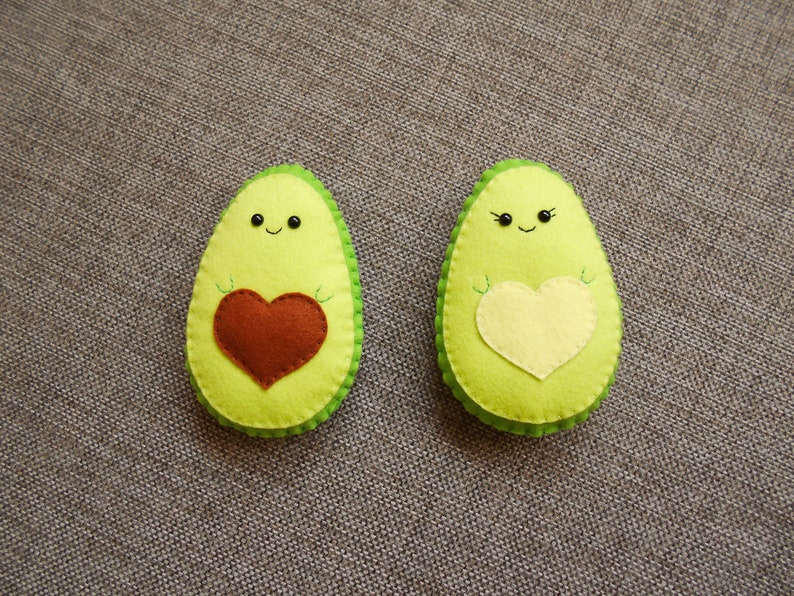 PDF Felt Pattern Plush Avocado Felt Avocado PDF Sewing Pattern Avocado ...