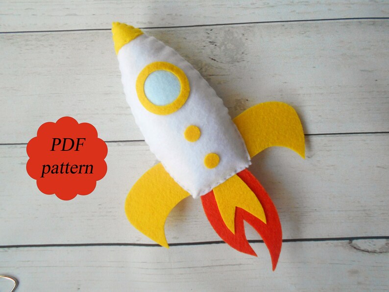 PDF Rocket Pattern PDF Felt Pattern PDF Sewing Pattern for - Etsy