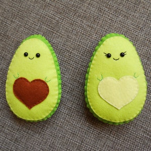 PDF Felt Pattern Plush Avocado Felt Avocado PDF Sewing Pattern Avocado ...