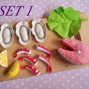 Pretend Play Food Felt Food Set Felt Food Play Kids Play Food Sea Food ...