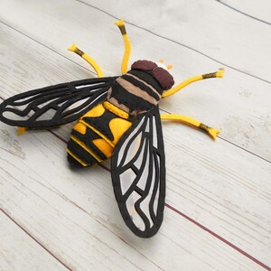 Realistic Plushback Fly From Felt Realistic Palpada Agrorum Felt ...